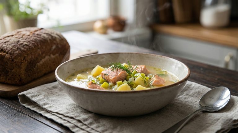 Creamy Finnish Salmon Soup (Lohikeitto) – The Nordic Dish